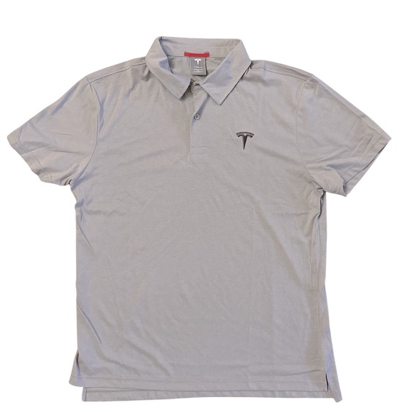 Tesla | Shirts | Tesla Motors Grey Polo Shirt | Poshmark